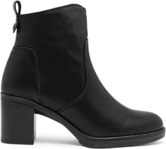 Porronet Boots en cuir noires à talon décroché moyen avec une trépointe cousue - Taille numeric_40