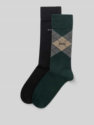 HUGO BOSS Socken aus Baumwoll-Mix im 2er-Pack Modell ARGYLE