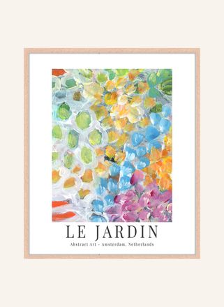 Liv Corday Wandbild Garten Mit Rahmen braun
