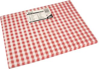 Papstar Tischsets, Papier 30 cm x 40 cm rot Vichy, 100 Stück