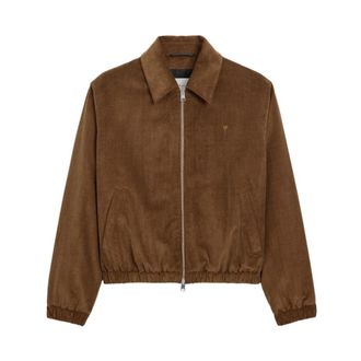 Ami De Coeur Zipped Jacket - - Jackets - Herren - Braun - L