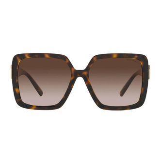 Tiffany & Co. Femme, Accessoires, Brun, Taille: 57 MM Lunettes de soleil &agrave; monture carr&eacute;e avec d&eacute;tails f&eacute;minins