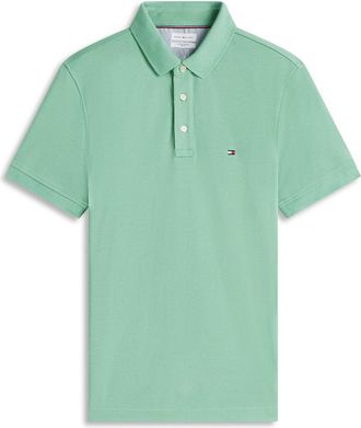 Tommy Hilfiger Slim Fit Poloshirt 1985 mit Stretch und Flag-Stickerei, Slim Fit in