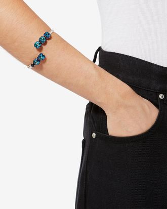 Isabel Marant Bracelet Olga - Femme - Bleu Marine-argent&eacute; - Isabel Marant
