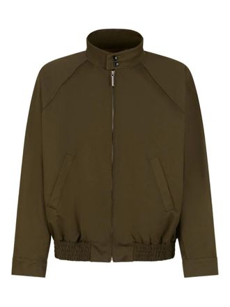 Marni veste zippée à col contrastant - Vert