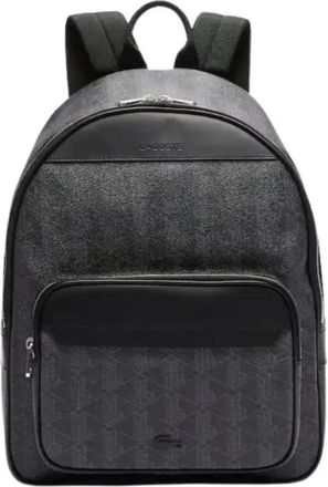 Lacoste Homme, Sacs, Noir, Taille: ONE Size The Blend Monogramme Backpack