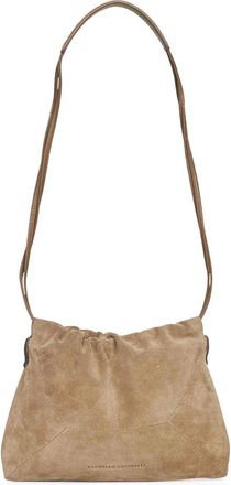 Brunello Cucinelli Femme, Sacs, Beige, Taille: ONE Size Suede Pouch Bag