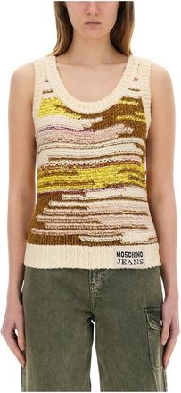 Moschino Femme, Tops, Multicolore, Taille: 40 FR Top en maille