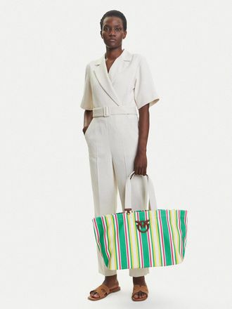 Pinko Handtasche PINKO Shopping Bag Extra PE 25 PLTT 104754 A2G5 Gr&uuml;n