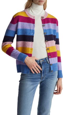 Benetton Damen Maglia Coreana M/L 103me5014 Strickjacke, blau, XXS