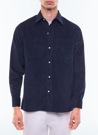 Fursac Chemise en velours c&ocirc;tel&eacute; certifi&eacute; - Taille XL - Homme