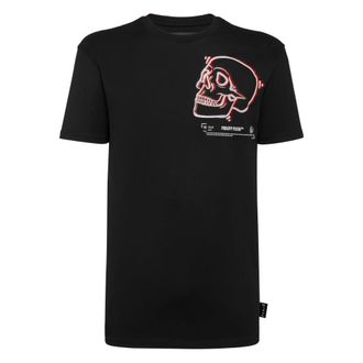 Philipp Plein T-Shirt Rundhals Kurzarm Skull - - Tops - Herren - Schwarzk - 2XL