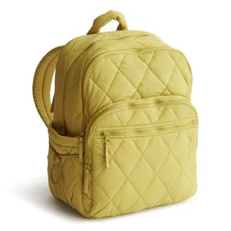 Vera Bradley Bancroft Rucksack f&uuml;r Damen, Nylon, gro&szlig;, Goldfarben/Olivgr&uuml;n, Einheitsgr&ouml;&szlig;e