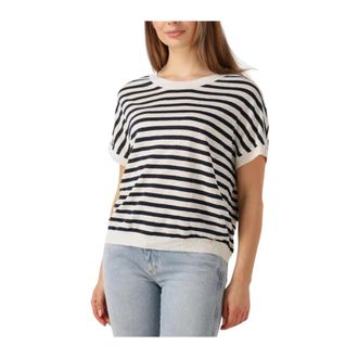 des petit hauts Damen Tops Alexi Dunkelblau - - Knitwear - Damen - Mehrfarbig - XS