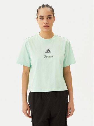 adidas T-Shirt Mercedes - AMG Petronas Formula One Team Premium JY3077 Gr&uuml;n Loose Fit