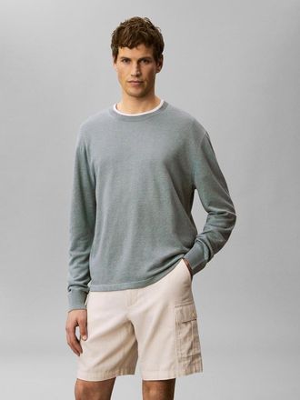 Calvin Klein Leichter Strick-Pullover aus einem Leinen-Mix in
