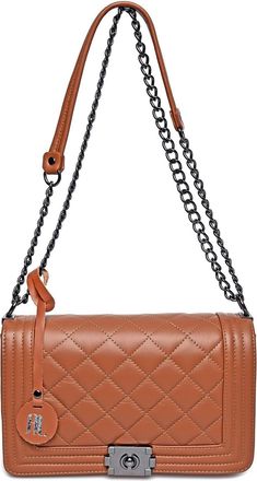 Anna Luchini Braun Rindsledertasche