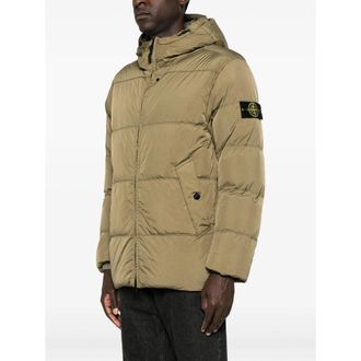 Stone Island Quilted Nylon Down Jacket - Beige