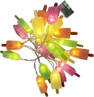 Aboofan Led Eiscreme Lichterkette Batteriebetrieben Lichter Dekorative Lichter Für Kinderzimmer Hochzeiten Partys Und Feiertage Entspannende Atmosphäre Und Kr