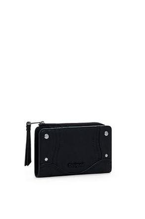 Desigual porte-monnaie Mone Embro Patch Emma Medium Wallet Black noir