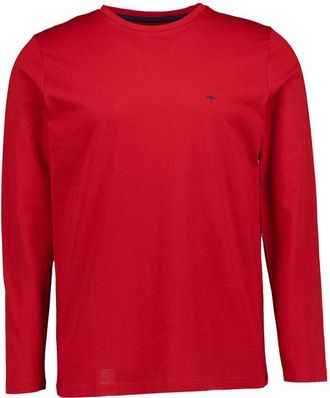 Fynch-Hatton Fynch-Hatton Herren Longsleeve rot Baumwolle