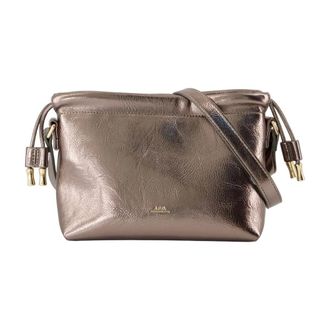 A.P.C. Metallische Mini-Schultertasche - Synthetik - - Bags - Damen - Grau - ONE SIZE