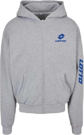 Lotto Herren Sweat Shirt Kapuzenpullover, grau, S Kurz