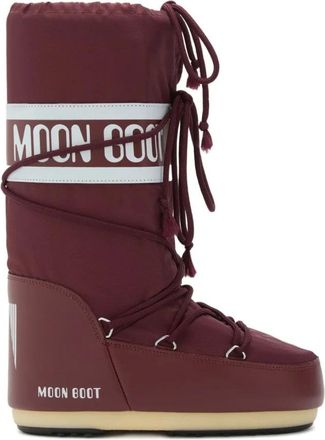Moon Boot Femme, Chaussures, Rouge, Taille: 35 EU Bottes de neige Icon en nylon