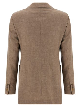 Max Mara Womens Beige Cashmere Blazer Clothing