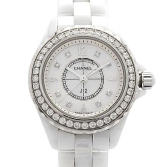 Chanel Montre Pre-owned Vintage en c&eacute;ramique - Femme - Pre-owned - Blanc - Taille: ONE Size