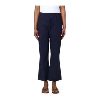 Liviana Conti Femme, Pantalons, Bleu, Taille: 36 FR Pantalon de nuit en popeline stretch