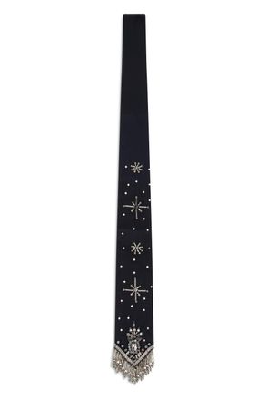 Pinko Womens Tie Black Viscose Scarf Scarfs