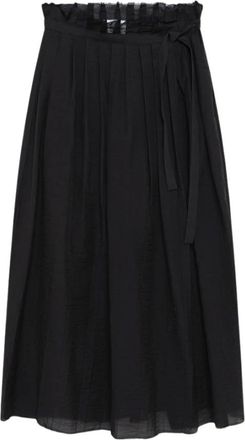 Alpha Studio Femme, Jupes, Noir, Taille: 36 FR Gonna Lunga a Portafoglio