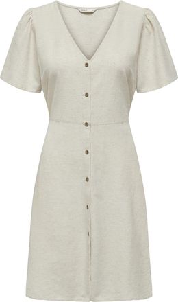 Only Onlvita Life Linen S/S Short Dress WVN