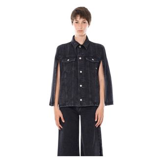 Cycle Candy Denim Poncho Jacke - - Jackets - Damen - Schwarzk - M