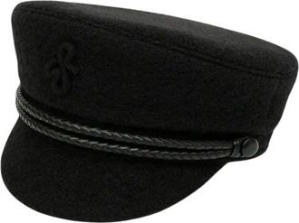 Ruslan Baginskiy Casquette orn&eacute;e du monogramme - Femme - Accessoires - Noir - Taille: S