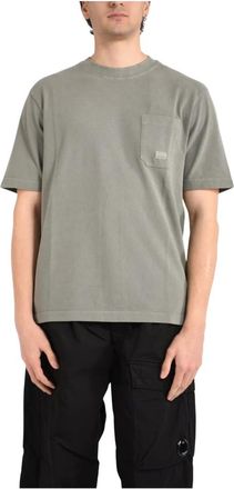 C.P. Company C.p. Company, Homme, Tops, Gris, Taille: 2XL T-Chemises