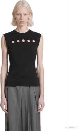 Marni Cut-Out Polkadot Tank Top