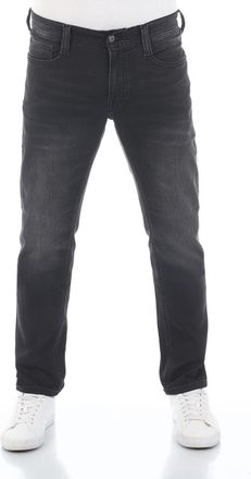 Mustang Jeans Herren Jeans Real X Oregon Tapered K Stretchhose Jeanshose Sweathose Denim 87% Baumwolle Blau Schwarz Grau, Gr&ouml;&szlig;e:W 34 L 30, Farbauswahl:Black Denim (