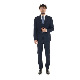 Paoloni Klassischer 2-Knopfanzug mit Seitenschlitzen - - Suits - Herren - Blau - XL