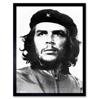 Fine Art Prints Korda-Portr&auml;t Revolution&auml;r Che Guevara Kunstplakat Gerahmter Druck 30x40 cm