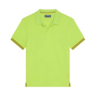 Vilebrequin Palatin Baumwoll-Piqu&eacute;-Polohemd - - Tops - Herren - Gr&uuml;n - L
