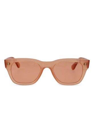 Cutler and Gross Sonnenbrille mit eckigem Gestell - Rosa