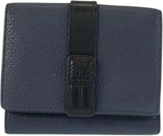 Loewe Portefeuille Pre-owned (tri-pli) - Femme - Pre-owned - Bleu - Taille: ONE Size