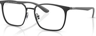 Ray-Ban Rb6486 Optics Grau Fassung Klar Glas Polarisiert 52-17
