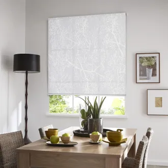 Madéco Rollo, lichtdurchlässig, Motiv Baum - Produktreihe Must - Weiß - L 184 x H 190 cm