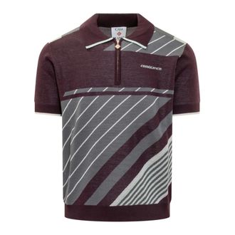 Casablanca Homme, Tops, Violet, Taille: M Polo Chemises