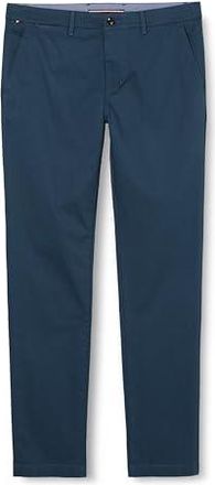 Tommy Hilfiger Chino Bleecker Printed Structure MW0MW33937 Pantalons tissés, Bleu (Desert Sky), 33W / 34L Homme