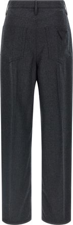 Prada Virgin Wool Trousers - Grey