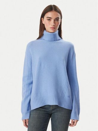 Liu Jo Rollkragenpullover WF6219 MS009 Hellblau Regular Fit